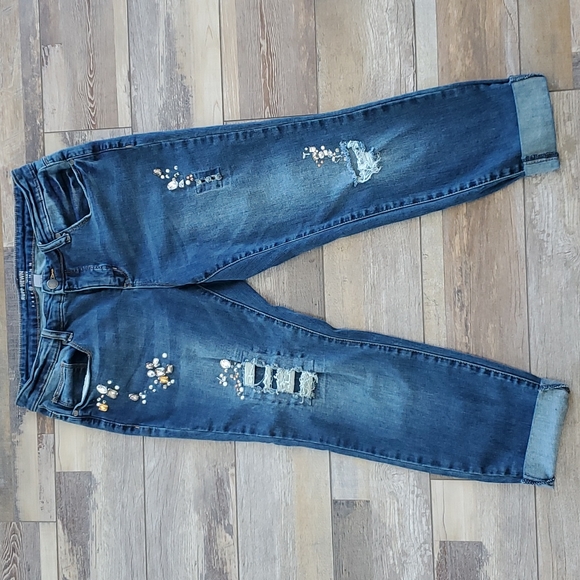 Ruff Hewn | Jeans | Ruff Hewn Grey Jeweled Jeans | Poshmark